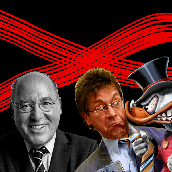 Gregor Gysi im Gespräch mit Arno Funke alias "Dagobert"